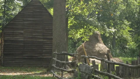 Colonial American Primitive, Pioneer Hom... | Stock Video | Pond5