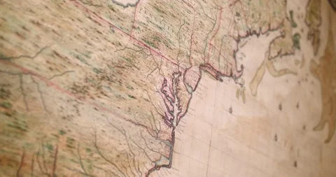 Colonial map 13 original colonies revolu... | Stock Video | Pond5