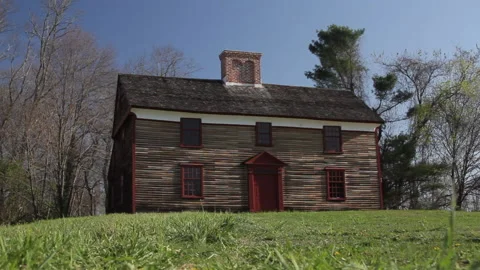 Colonial Wooden Clapboard Home in 18th C... | Stock Video | Pond5