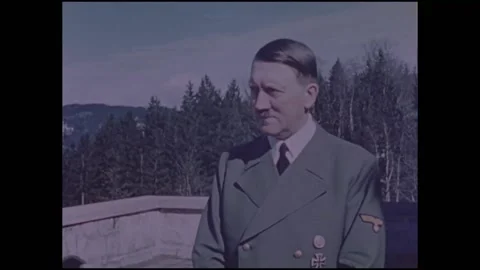 Color archival footage of Adolf Hitler | Stock Video | Pond5
