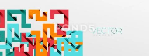 Color bend lines with shadow texture effect. Vector Illustration For ...