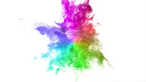 Color Burst - colorful smoke powder expl... | Stock Video | Pond5