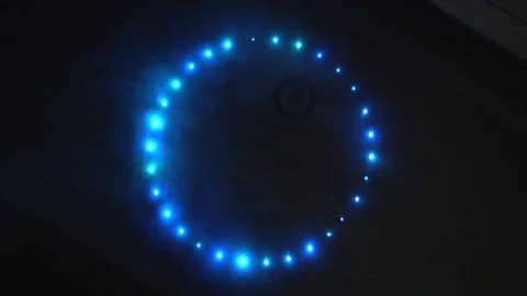Color changing LED lights in a circle fo... | Stock Video | Pond5