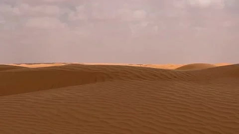 Color contrast of Sahara desert with sun... | Stock Video | Pond5
