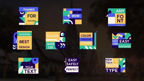 After Effects: Color Creative Titles || After Effects #164043652