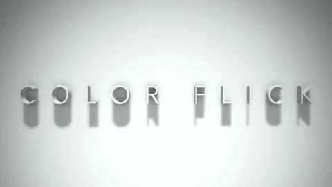 color flick 3D title animation with shad... | Stock Video | Pond5