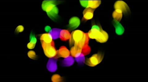 Color flying dot light fireflies childho... | Stock Video | Pond5
