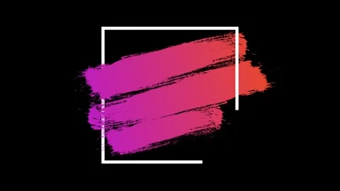 Color gradient brush stroke with frame o... | Stock Video | Pond5