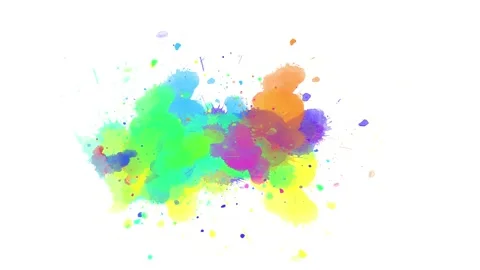 Colorful Ink Splatter Paint