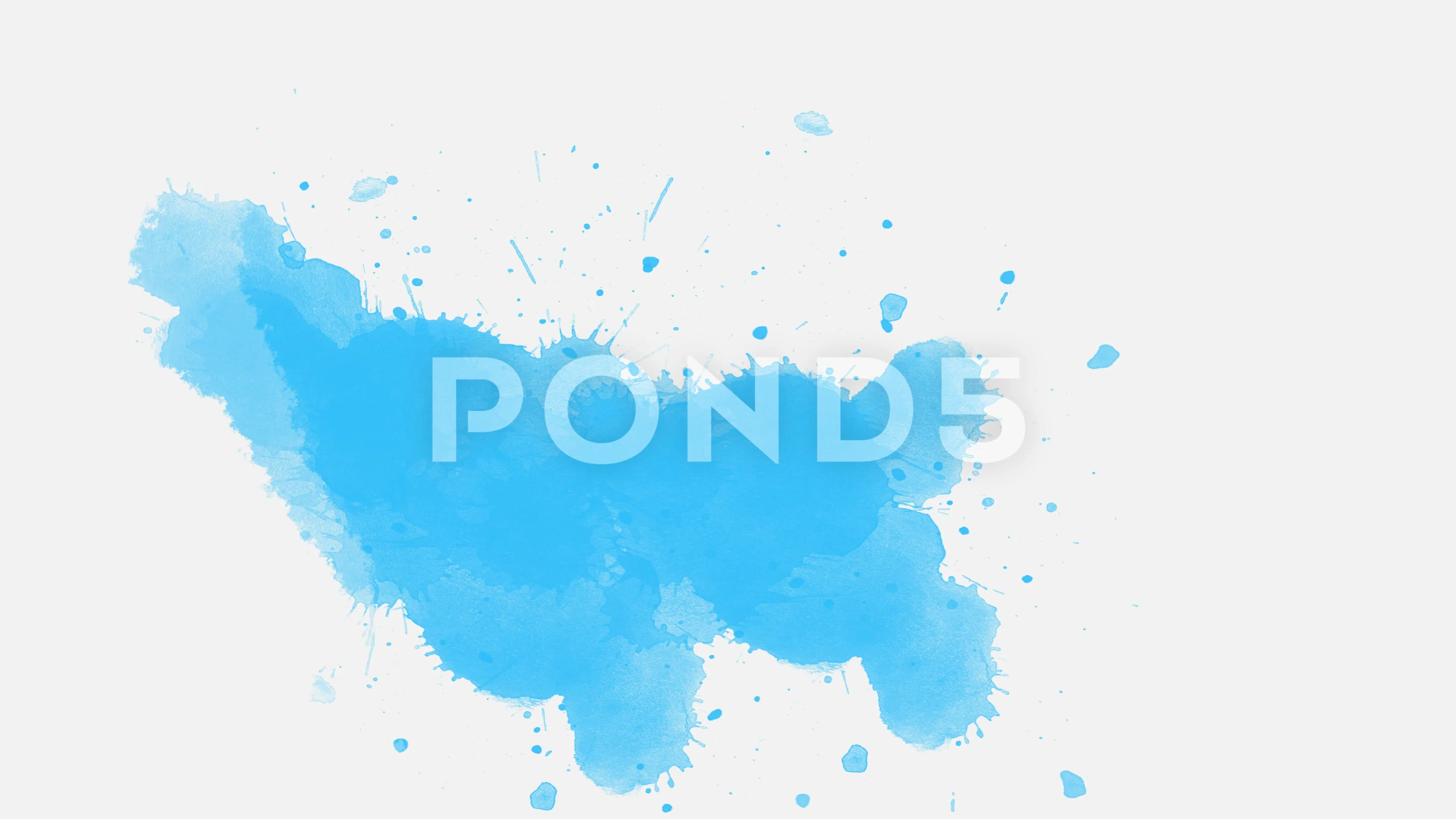 Blue Paint Ink Splatter
