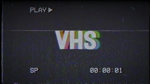 Color kinetic animation of the word VHS.... | Stock Video | Pond5