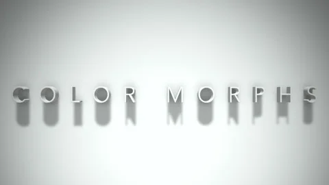 color morphs 3D title animation white te... | Stock Video | Pond5