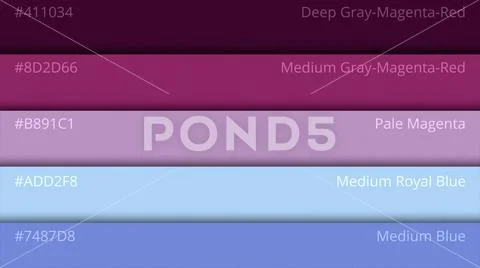 Color pallette, cosmic colors. Color palette with various samples ...