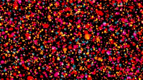 Color particles cartoon background | Stock Video | Pond5