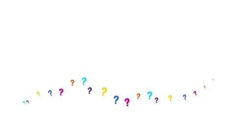 color question mark wave white | Stock Video | Pond5