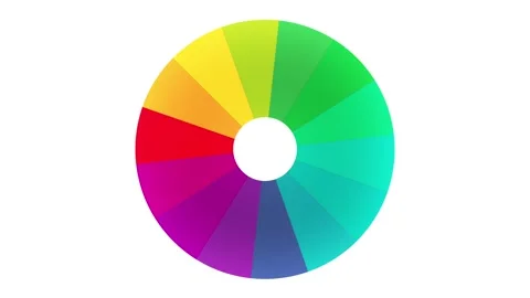 Color Scheme Palette in circle shape rot... | Stock Video | Pond5
