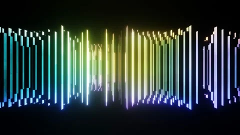 Color spectrum analyzer on a black backg... | Stock Video | Pond5