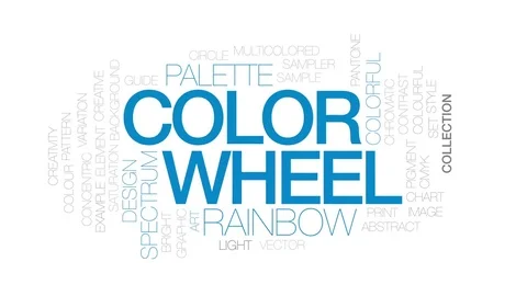 Color wheel animated word cloud, text de... | Stock Video | Pond5