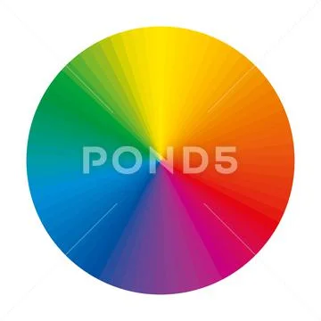 Color wheel with an extended spectrum of 72 complementary color ...