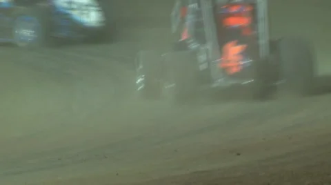 Colorado dirt track racing - Sprint Cars | Stock Video | Pond5