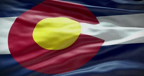 Colorado state flag waving background. 4... | Stock Video | Pond5