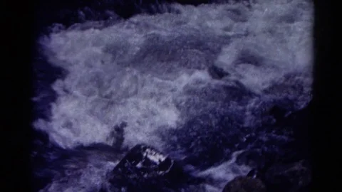 COLORADO USA-1967: Water Rushing Over Th... | Stock Video | Pond5