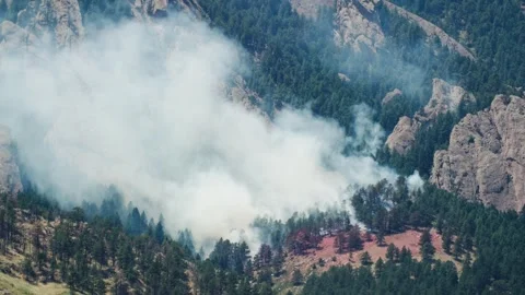 Colorado Wildfires, Smoke from Small Fir... | Stock Video | Pond5