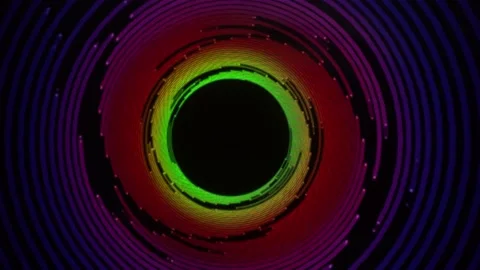 Colorama Animation Circle Tunnel Backgro... | Stock Video | Pond5