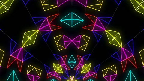 Colorama Strobing radial neon lines Moti... | Stock Video | Pond5