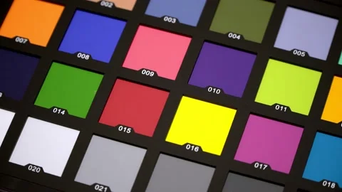 ColorChecker Color Rendition Chart for p... | Stock Video | Pond5