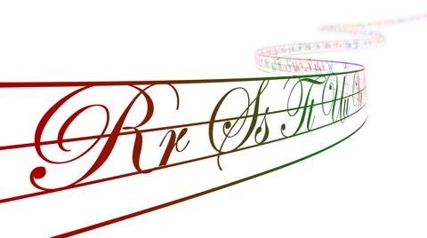 Colored alphabet letters on curved tape,... | Stock Video | Pond5