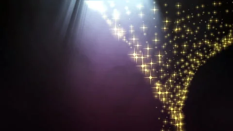 Colored light rays from above golden sta... | Stock Video | Pond5