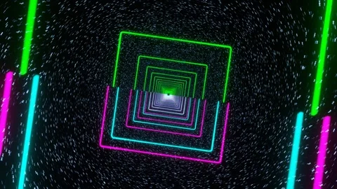 Colored Option 7 Space Neon Tavel Backgr... | Stock Video | Pond5