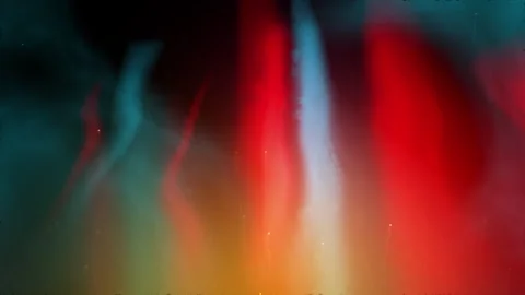 Colored smoke halo on fluid background | Stock Video | Pond5