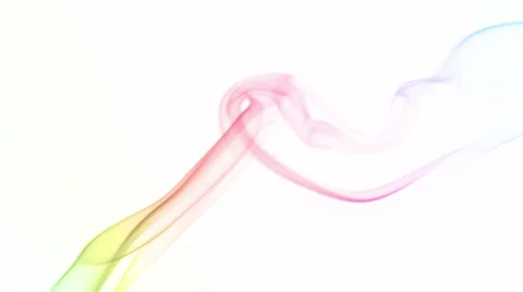Colored smoke on white background | Stock Video | Pond5