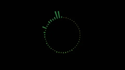 Colorful Abstract Audio Wave Ring Spectr... | Stock Video | Pond5