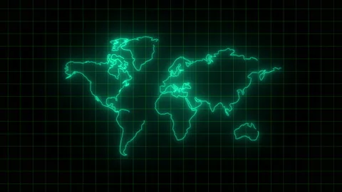 Colorful World Map Stock Footage ~ Royalty Free Stock Videos | Pond5