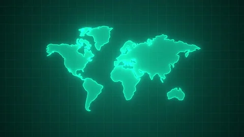 Colorful World Map Stock Footage ~ Royalty Free Stock Videos | Pond5