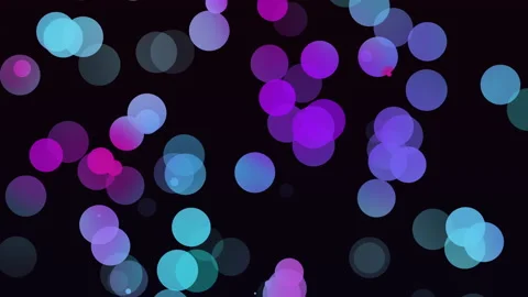 Colorful animated circles particles ligh... | Stock Video | Pond5