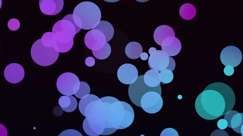 Colorful animated circles particles ligh... | Stock Video | Pond5
