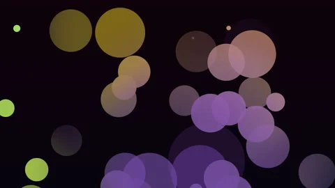 Colorful animated circles particles ligh... | Stock Video | Pond5