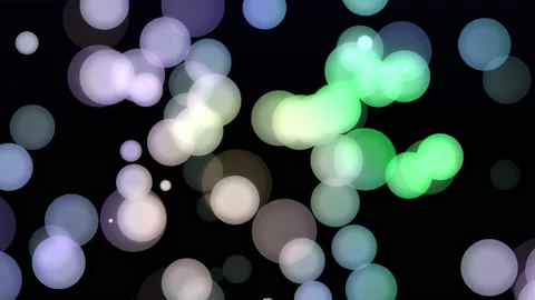 Colorful animated circles particles ligh... | Stock Video | Pond5