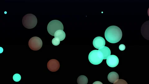 Colorful animated circles particles ligh... | Stock Video | Pond5