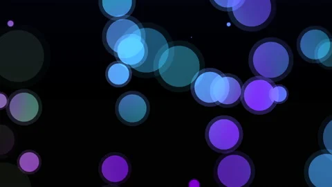 Colorful animated circles particles ligh... | Stock Video | Pond5