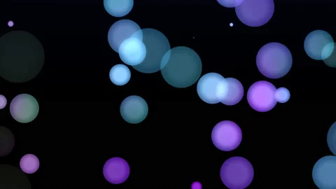 Colorful animated circles particles ligh... | Stock Video | Pond5