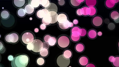 Colorful animated circles particles ligh... | Stock Video | Pond5
