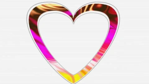 Colorful animated heart-shaped frames fo... | Stock Video | Pond5