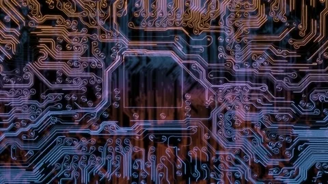 A colorful animation shows the flow of d... | Stock Video | Pond5