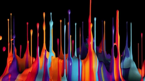 Dripping Paint Alpha Stock Video Footage | Royalty Free Dripping Paint ...