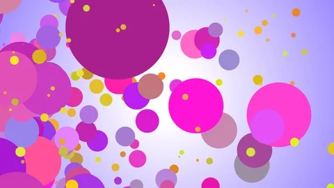Colorful big particles floating on a blu... | Stock Video | Pond5